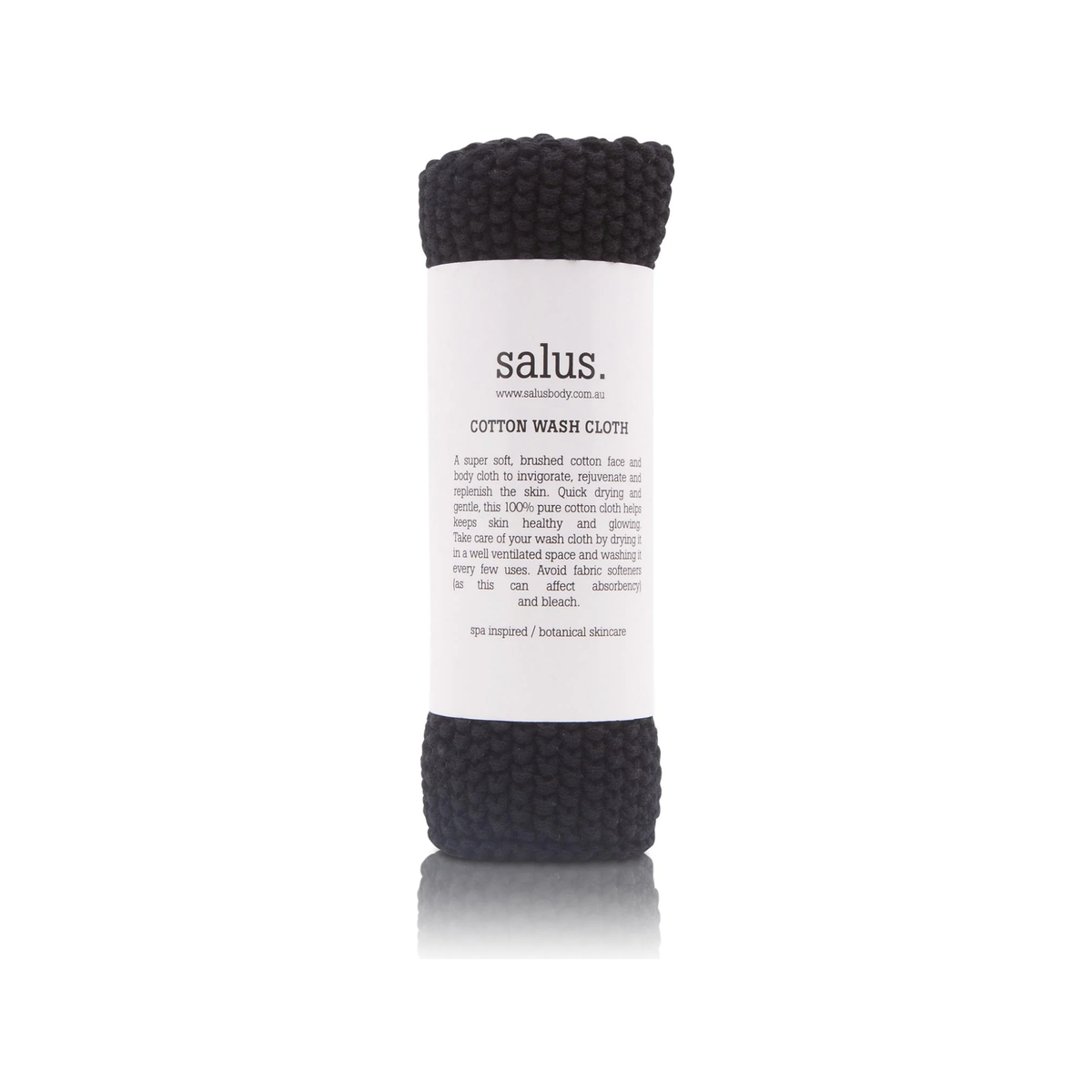 Cotton Wash Cloth ~ Black – Accoutrement