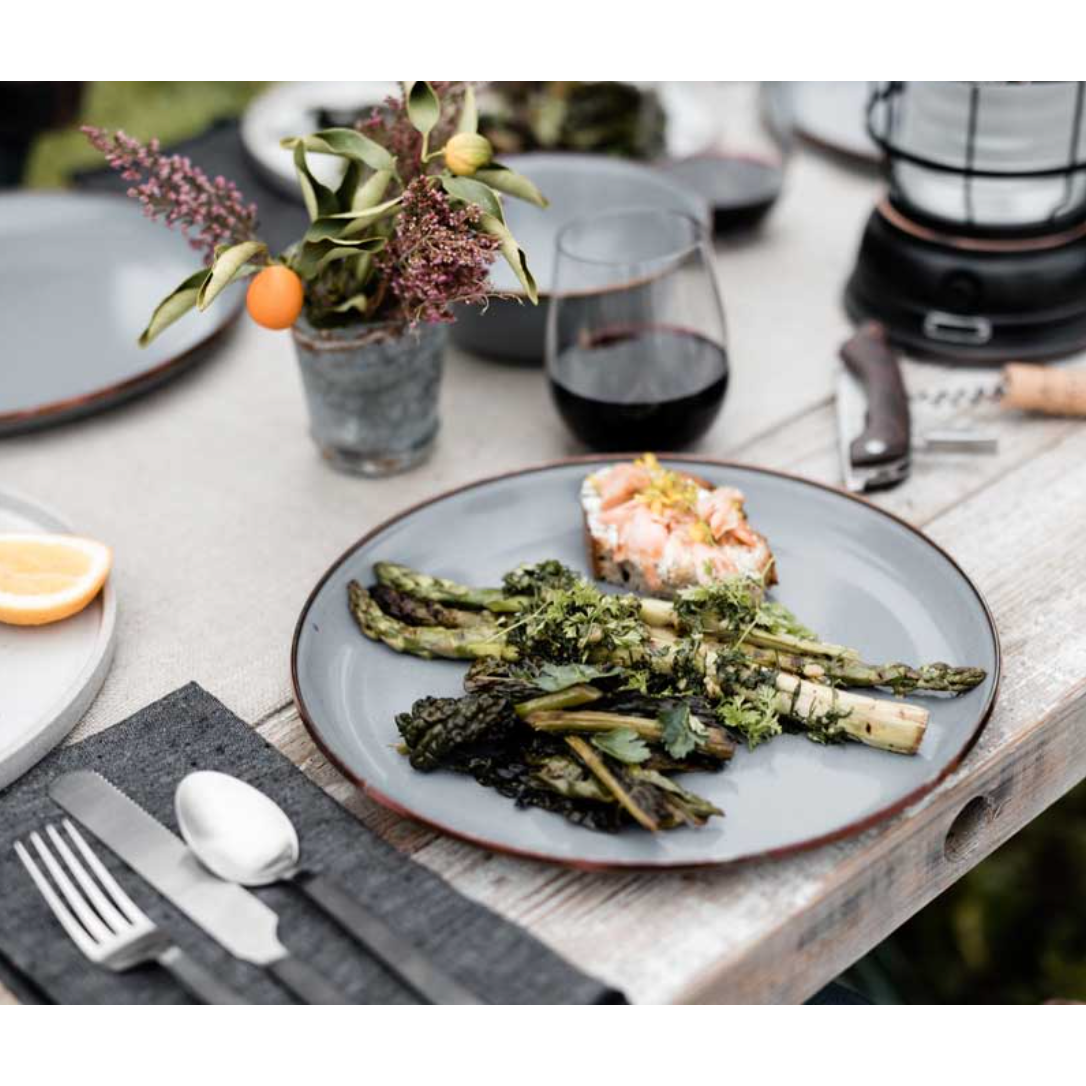 Enamel Plate large -28cm- Slate Grey set/2 – Accoutrement